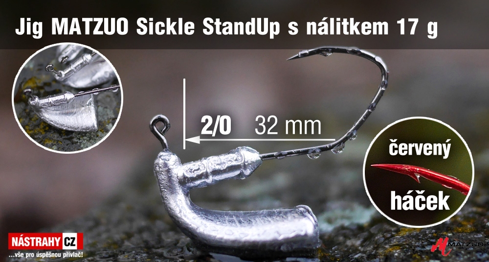 MATZUO Sickle Stand Up Jig #2/0 - 32 mm - 5 pcs | NASTRAHY.CZ