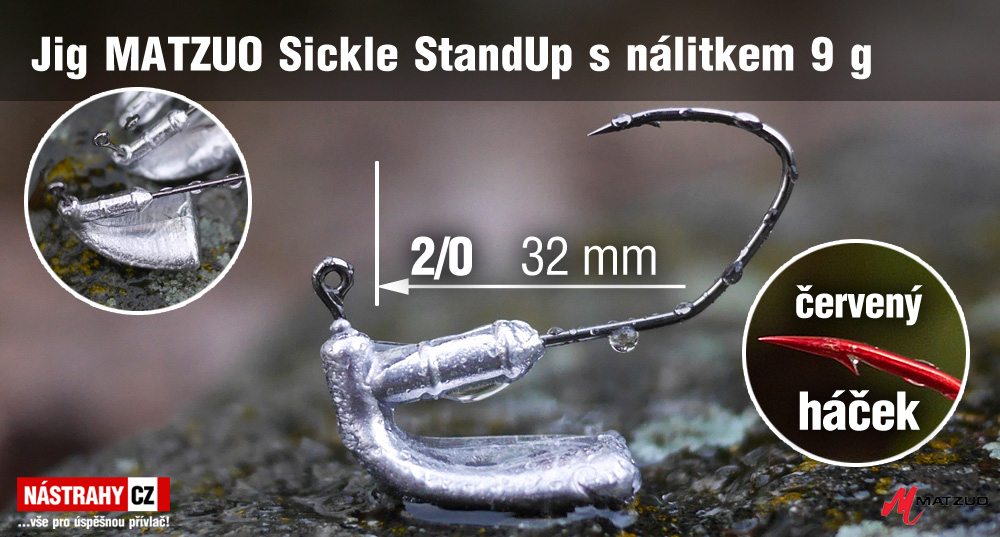 MATZUO Sickle Stand Up Jig #2/0 - 32 mm - 5 pcs | NASTRAHY.CZ